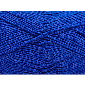 Lot of 8 Skeins Ice Yarns Pure Cotton FINE (100% Cotton) Yarn Saxe Blue