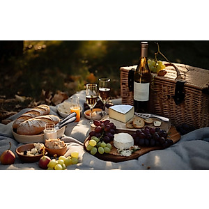 AARAINBOW Exquisite 7 Pieces Cheese Knives Set, Gift Ready Charcuterie Accessories Stainless Steel Cheese Knif Butter Knife & Fork Perfect Cheese Spreader Set, Gift for Birthday Christmas (Black)…