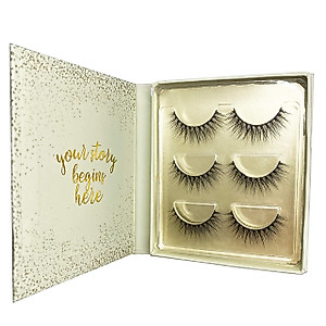 The Book of Lashes: Volume 1 - (Reusable False Eyelashes) - (Cruelty Free) - (3 Pairs)