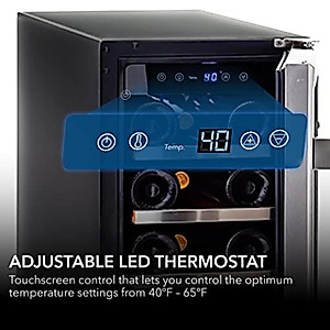 Whynter BWR-18SD 18 Bottle Built-in Wine Refrigerator, Multi