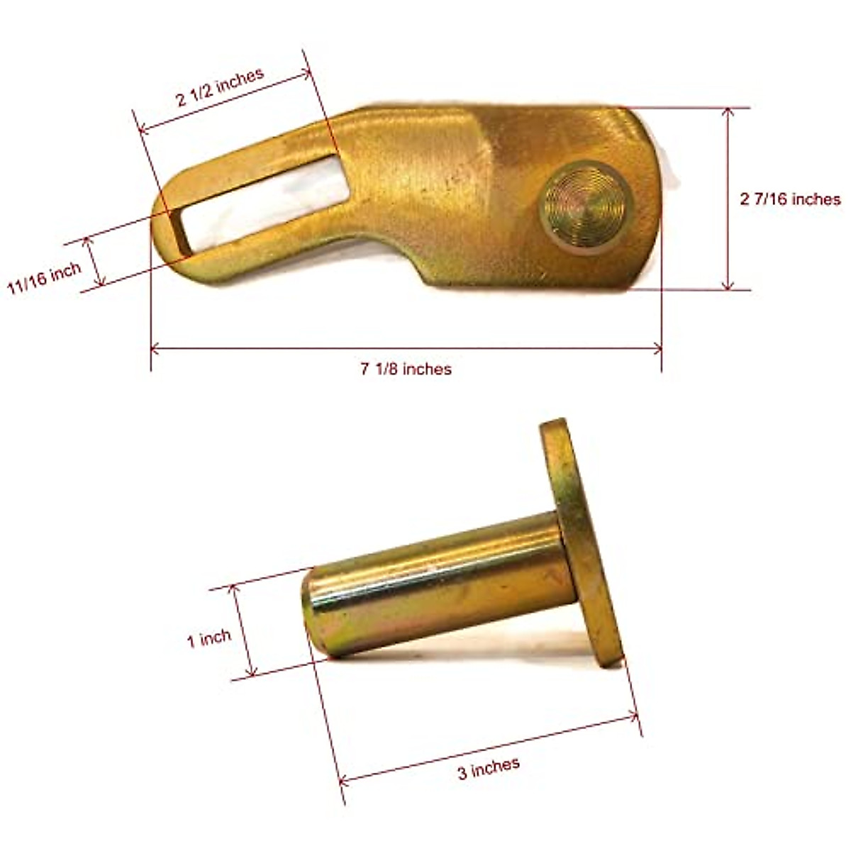 The ROP Shop | Heavy Duty Snowplow Pivot Pin Kit for Western UltraMount, Pro-Plow, Midweight & MVP