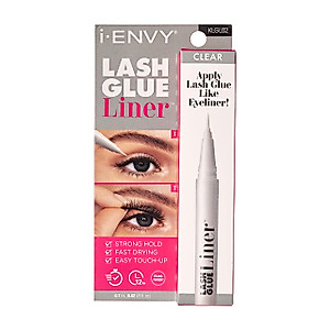 i-Envy Lash Glue Liner Eyelash Adhesive (Clear) Quick Precise Application Dries Clear Matte Finish 0.7mL (0.02 Oz)