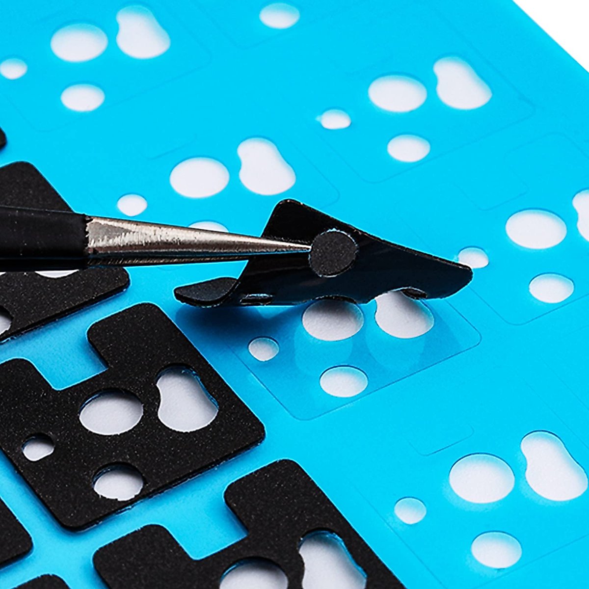 Terukir Wunzkii Mechanical Keyboard Switch Pads 120 Pcs Hot-Swappable Keyboard Switches Muffler Pad Anti-Static Eva Material for Mechanical Keyboard