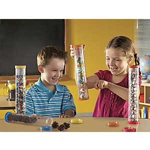 Learning Resources Primary Science Sensory Tubes - Set of 4 Tubes, Ages 2+ Science Toys for Kids, STEM Toys, Fine Motor and Sensory Toys