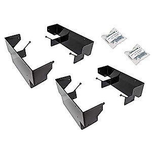 c2M Width Adjustable Outdoor Firewood Log Storage Rack 68 Piece Bracket Kit (2 Pack) | Heavy Duty Adjustable Custom Wood Storage Holder for Fireplace or Firepit | Made in the USA