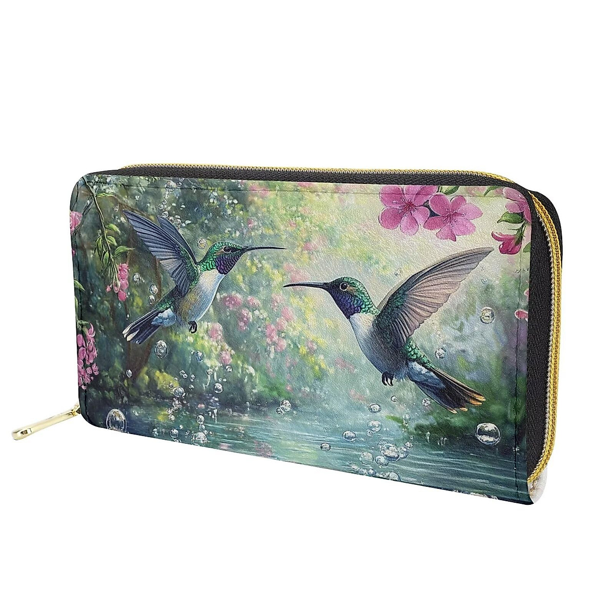 doginthehole Sunflower Butterfly Print Wallets Purses for Women PU Leather Wallet Inserts for Credit Cards Long Clutch Cell Phone Case