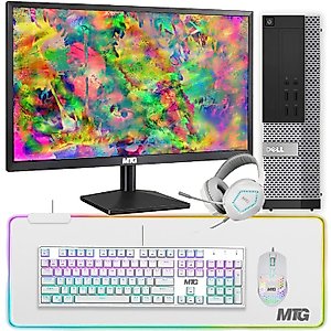 Dell OptiPlex Computer Desktop PC, Intel Core i5 3rd Gen 3.2 GHz, 16GB RAM, 2TB HDD, New MTG 22 inch LED Monitor, MTG Gaming Kit WiFi, Windows 10 Pro (Renewed)