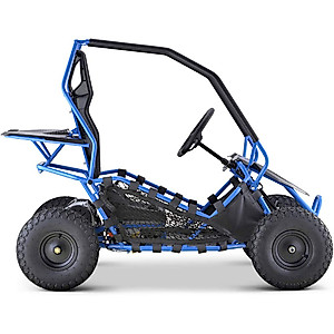 MotoTec Kids Electric Go Kart Maverick 1000w Blue