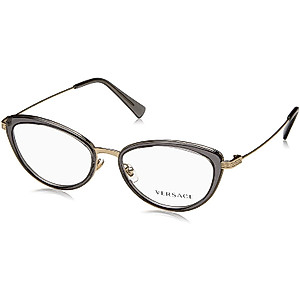 Versace VE1244-1399 Eyewear Frame PALE GOLD/GREY TRANSP W/DEMO LENS 53MM