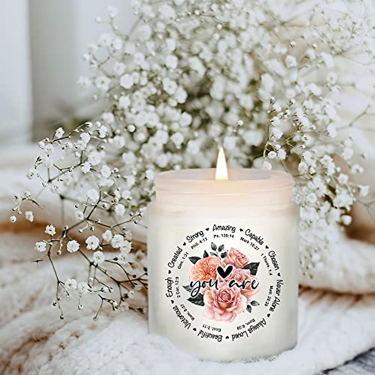 Christian Gifts for Women - Birthday Gifts for Women - Inspirational Gifts for Women - Religious Gifts for Women - Spiritual Gifts for Women, Mom, Friend, Coworker - Scented Candles Gifts for Women