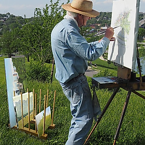 Fumingpal Art Storage Rack - 13.3 Inch Canvas Print Rack, Canvas Storage Rack, Drying Rack Art, Art Storage for Posters, Artwork, Prints, Canvas, Panels, Galleries, Studios & Storage