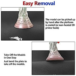 Tresbro Creality 3D Printer Flexible Removable Magnetic Bed Magnetic Hot Bed Sticker Original Removeable Build Surface Platform for Ender 3/Ender 3 Pro/Ender 3V2/Ender 3X/Ender 5 Pro, 235X235MM