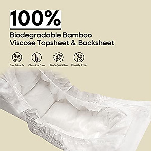 ECO BOOM Diapers, Baby Bamboo Viscose Diapers, Eco-Friendly Natural Soft Disposable Nappies for Infant, Size 4 Suitable for 20 to 31lb (Large - 60 Count)