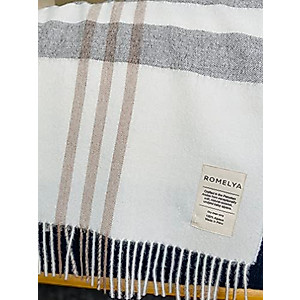 100% Undyed Baby Alpaca Throw Blanket (Meadow)