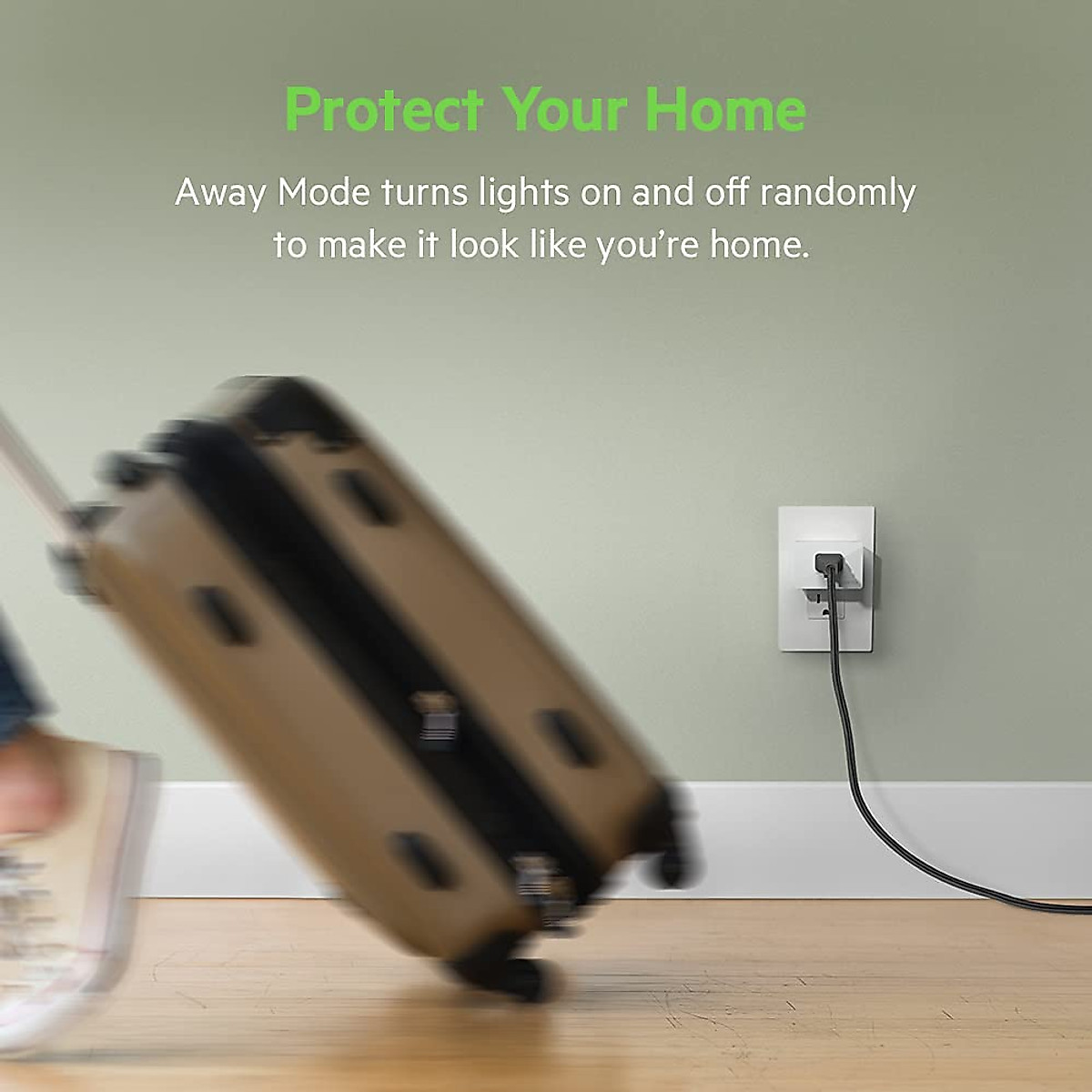 Wemo Smart Plug (Simple Setup Smart Outlet for Smart Home, Control Lights and Devices Remotely Works w/Alexa, Google Assistant, Apple HomeKit)(Pack of 1)