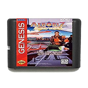 Aditi Aerobiz Supersonic NTSC-USA for 16 bit Sega MD game Cartridge Megadrive Genesis system