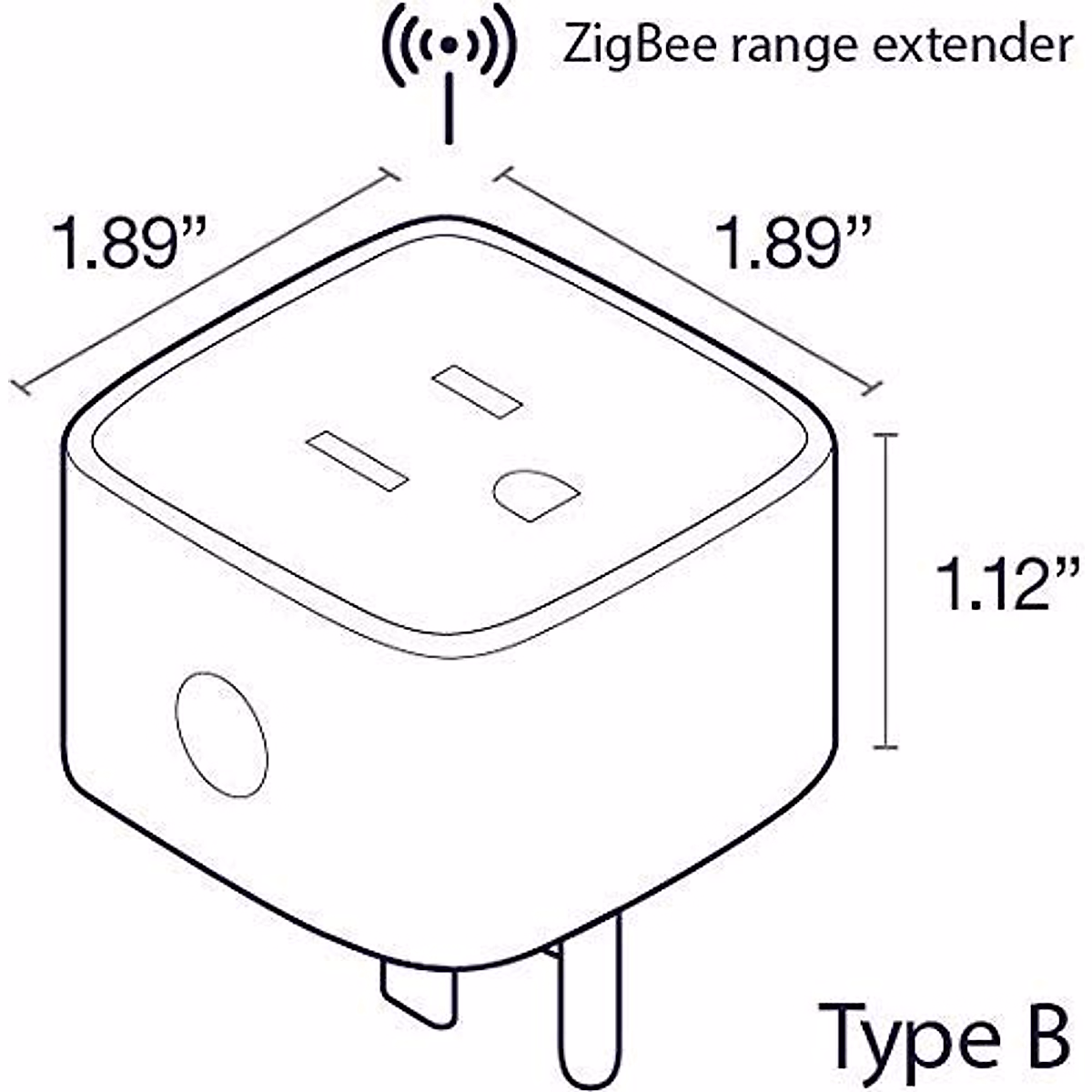 Innr Smart Outlet Plug, Works with Philips Hue, Alexa, Hey Google, SmartThings (Hub Required) 10A, Zigbee Smart Plug, 1200W Outlet, Plugs 2-Pack, SP 224-2