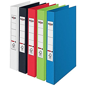Rexel A5 Ring Binder, Green, 25 mm 2 O-Ring Diameter, Choices, 2115561