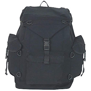 Fox Outdoor Products Australian Style Rucksack, Black, 19 x 18 x 8