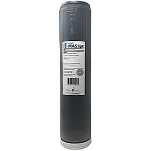 Home Master HMF2SmgCC Whole House Water Filter, 4-layer sediment filter 25 to 1 micron, Powerful Up-Flow KDF85 & Catalytic Carbon 10gpm, 1” NPT ports, Patented heavy steel bracket fits 16” wall studs