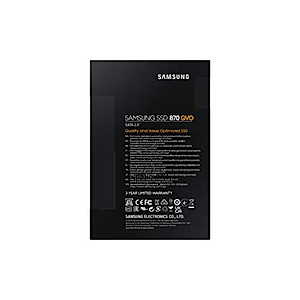 SAMSUNG 870 QVO 8 TB SATA 2.5 Inch Internal Solid State Drive (SSD) (MZ-77Q8T0), Black