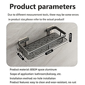 shower shelf for inside shower storage bathroom shower Organizer No Drilling ，Large Capacity，Rustproof Shower adhesive shower shelves shower wall caddy （Pack of 2）