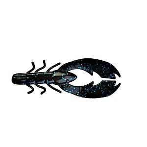 Berkley PowerBait Chigger Craw , Black Blue Fleck, 4" (9 Count)