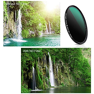 K&F Concept 72mm ND1000 CPL Lens Filter Kit (2 Pcs) Neutral Density ND1000 + Circular Polarizer Filter with 24 Multi-Layer Coatings for Camera Lens