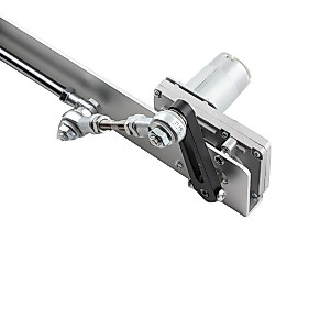 QWEXOB DIY Reciprocating Linear Actuator Stroke 30-150mm/1.2-6 Adjustable Telescopic Motor with Speed Controller 24V 120RPM