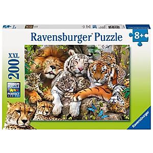 Ravensburger Big Cat Nap | 200 Piece Jigsaw Puzzle for Kids | Every Piece is Unique | Engage in Family Fun | FSC Certified