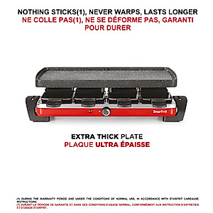 THE ROCK by Starfrit 024403-002-0000 Electric Raclette/Party Grill Set, Black