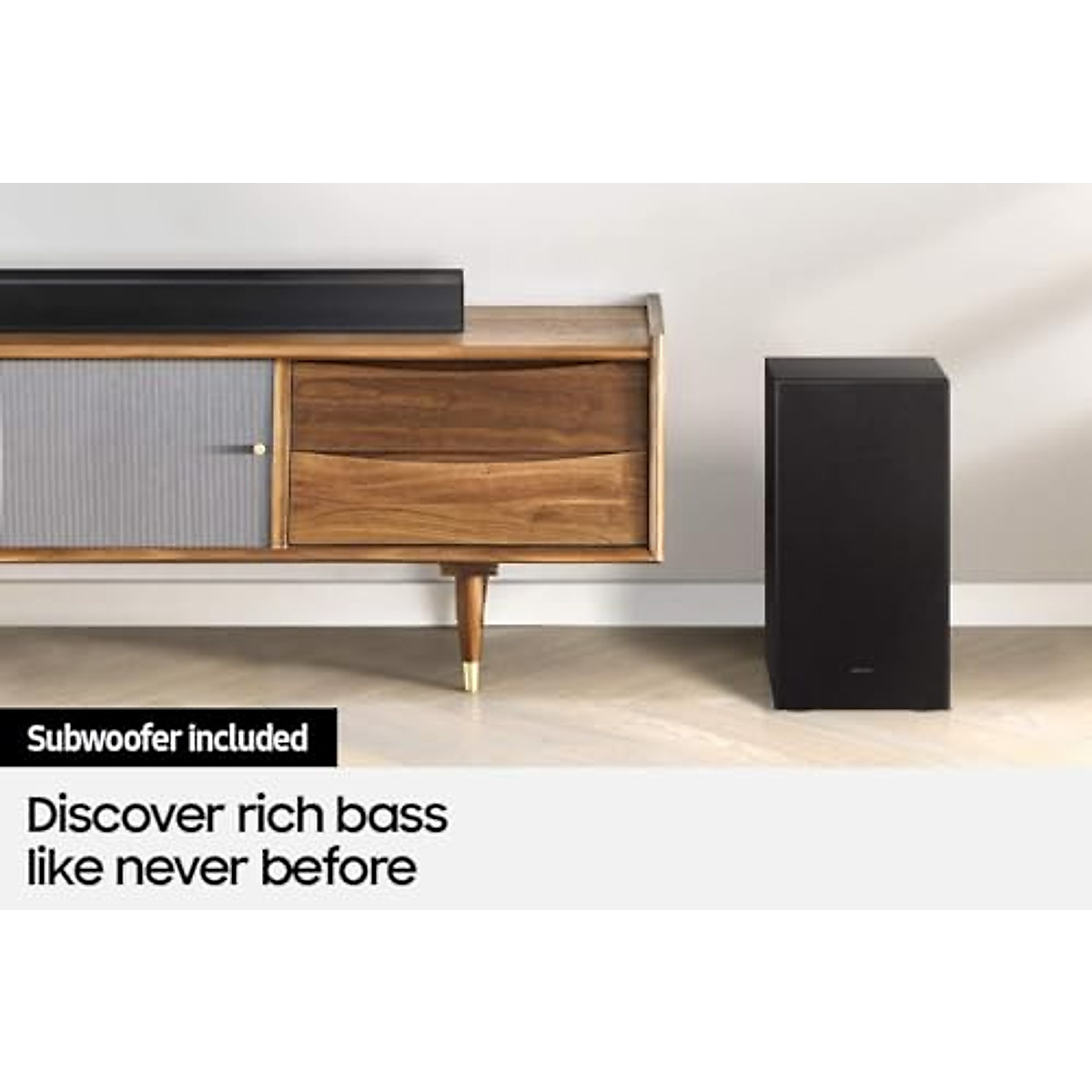 Samsung 2.1ch A550 A Series Soundbar - Dolby 5.1/ DTS Virtual: X (HW-A550, 2021 Model)