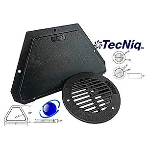 Vent Cover TecNiq RV ATV Truck Cargo Work Trailer Side Air Vent Kit