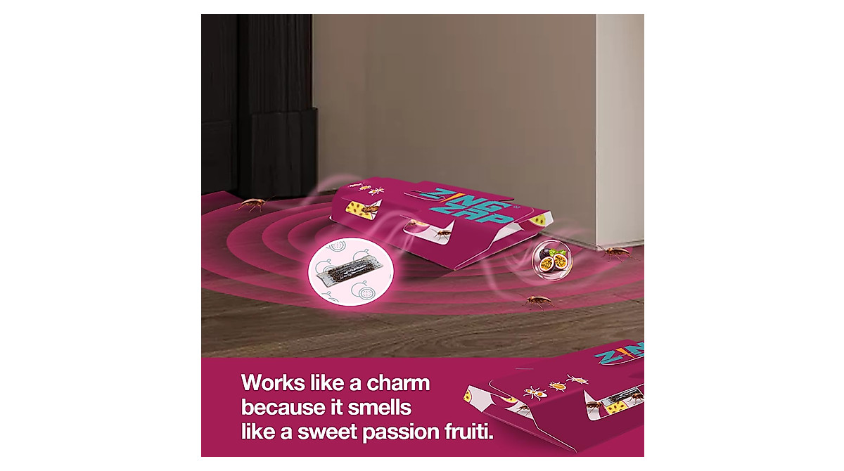 ZingZap Roach Glue Trap - 13 Pack with Passion Fruit Bait