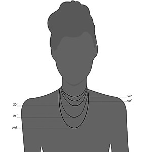 FIBO STEEL 3Pcs 14K Gold Plated Paperclip Chain Necklaces for Women Men Link Chain Necklace with Paperclip 18 Inches