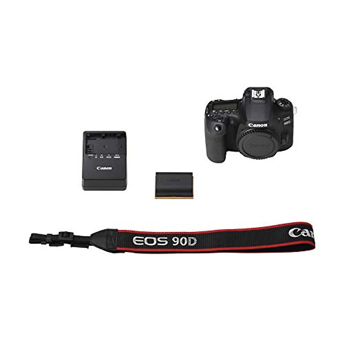Canon DSLR Camera [EOS 90D] with Built-in Wi-Fi, Bluetooth, DIGIC 8 Image Processor, 4K Video, Dual Pixel CMOS AF, and 3.0 Inch Vari-Angle Touch LCD Screen, [Body Only], Black