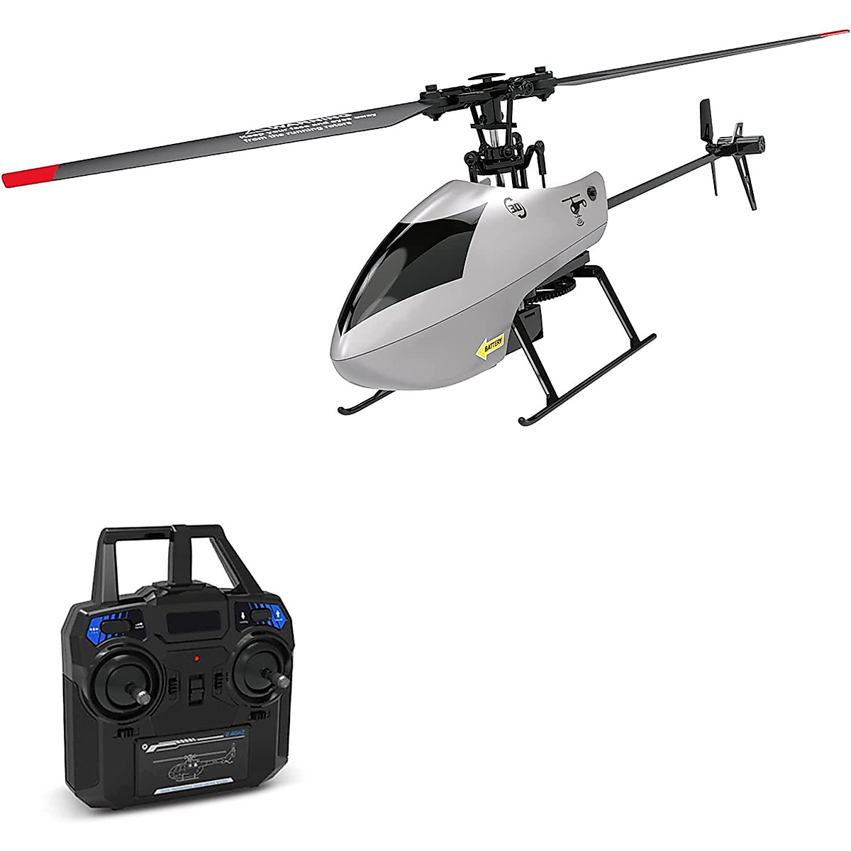 GoolRC C129 V2 RC Helicopter, 4 Channel Remote Control Helicopter with 6-Axis Gyro, 2.4Ghz RC Aircraft with 3D Flips, Altitude Hold, One Key Take Off/Landing for Adults and Beginners
