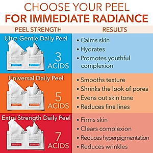 Dr. Dennis Gross Alpha Beta Universal Daily Peel: for Uneven Tone or Texture and Fine Lines or Enlarged Pores, (5 Treatments)