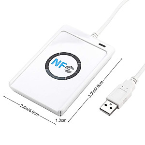 NFC ACR122U RFID Contactless Smart IC Card Reader Writer, ACR122U NFC RFID Contactless Smart Reader & Writer/USB + 5X IC Card ACR122U RFID Smart Card NFC