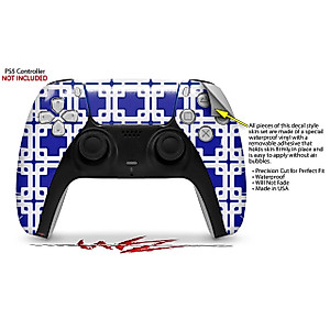 WraptorSkinz Skin Wrap compatible with Sony PS5 DualSense Controller Boxed Royal Blue (CONTROLLER NOT INCLUDED)