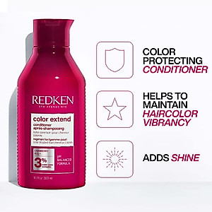 Redken Color Extend Conditioner | For Color-Treated Hair | Detangles & Smooths Hair While Protecting Color From Fading | 10.1 Fl Oz (Pack of 1)