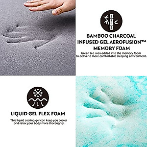 TMEOSK Full Size 8 Inch Mattress Gel Memory Foam Mattress with Bamboo Charcoal Infused, Cooling Sleeper, Balance Support for Bedroom Pressure Relief - Medium Comfortable (Full)