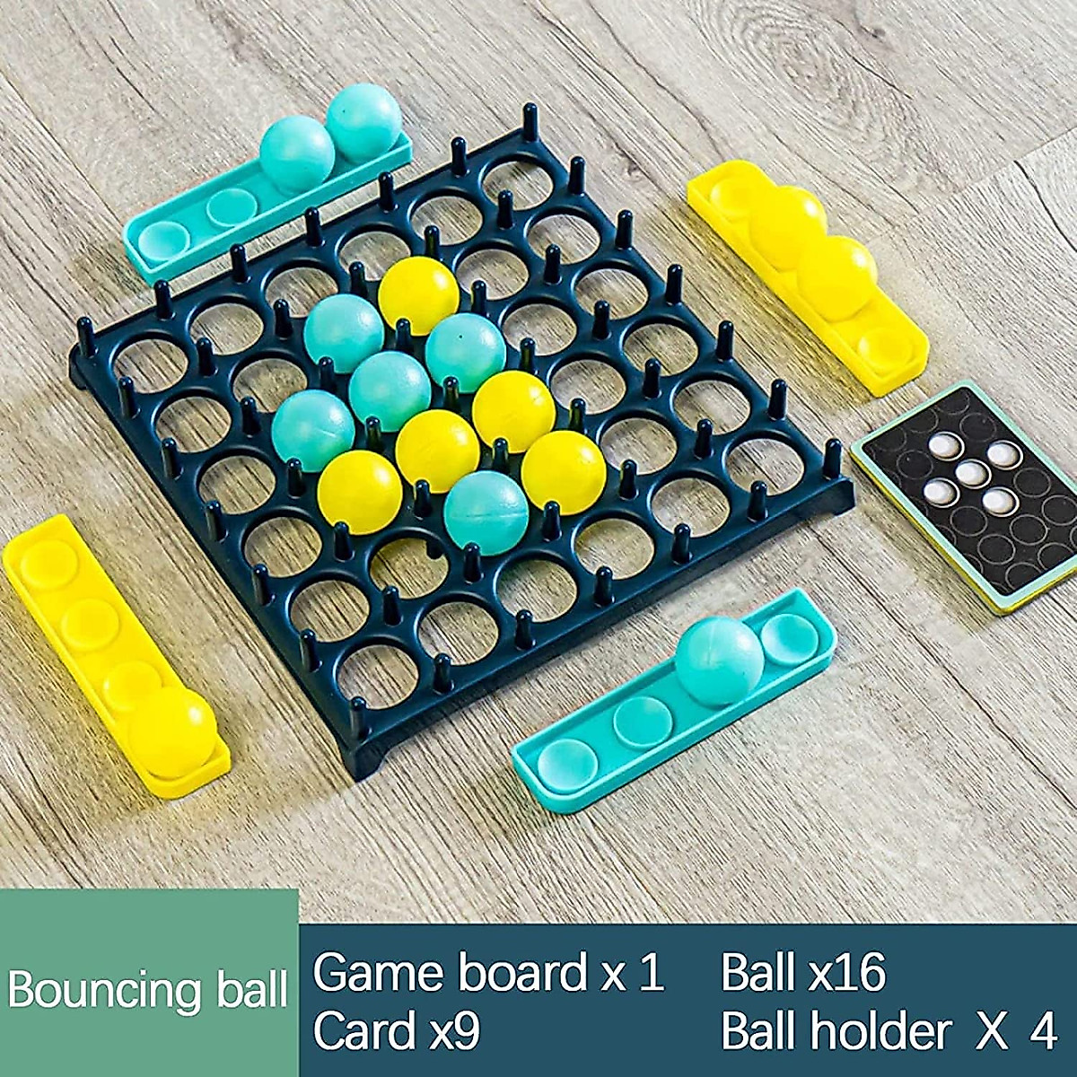 QMICI Bounce Ball Game Family Party Games, Jumping Connect Ball Board Games Table Game Toys, Christmas Party Favors Birthday Gift for Adults and Kids