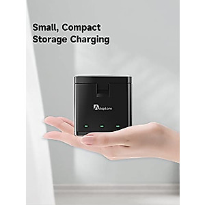 Adaptom Hero 10 Battery 3-Pack, 3-Channel USB Storage Quick Charger for gopro Hero 10 9 Battery, Fully Compatible with Gopro Hero 10 Gopro Hero 9 Black Official