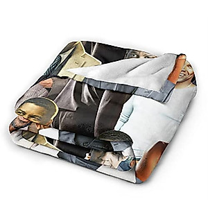 Blanket Denzel Washington Soft and Comfortable Wool Fleece Throw Blankets for Sofa Office car Camping Yoga Travel Home Decoration Cozy Plush Beach Blanket Gift