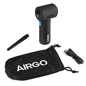 IT Dusters AIRGO Mini Air Duster Cleaner for PC, Laptop, Console, Electronics and Home Cleaning, Cordless and Rechargeable, An Environmental Alternative to Spray Air Can Duster Keyboard Cleaner, Black