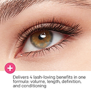 Almay Mascara, Volume, Length, Definition & Conditioning, Multi-Benefit Eye Makeup, Hypoallergenic and-Fragrance Free, 501 Blackest Black,0.24 Fl Oz (Pack of 1)