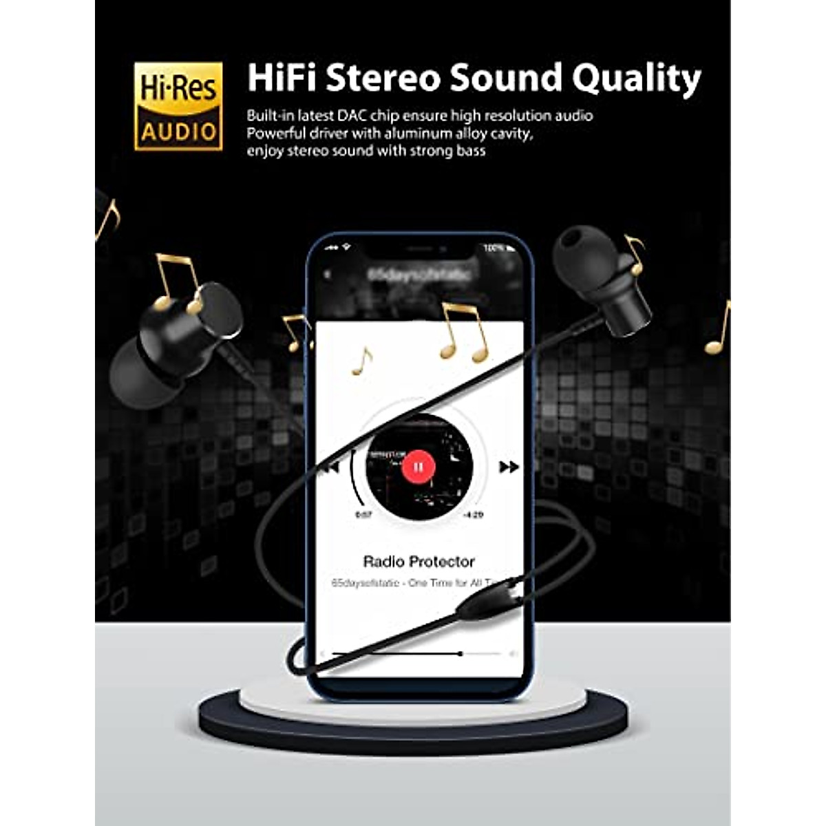 USB C Headphones for Samsung Galaxy S23 S22 S21 S20 Ultra A53 Z Flip4 Note 20 10+, Magnetic Type C Earphones Wired Earbuds with Mic Noise Canceling Stereo Bass for iPad 10 iPad Pro Air Mini Pixel 7 6