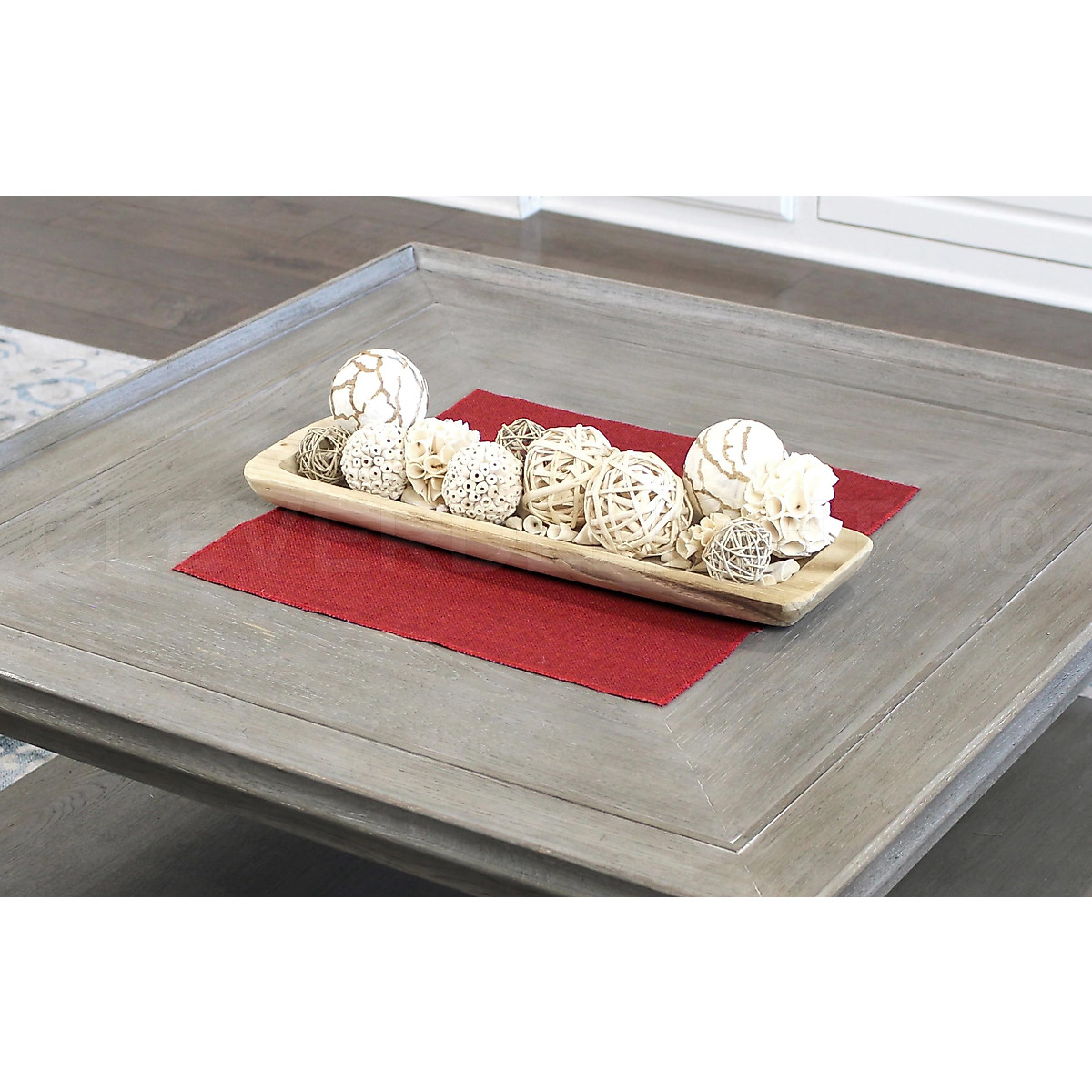 CleverDelights 20 Inch Red Burlap Squares - 12 Pack - Jute Burlap Fabric - Finished Edges - 20" x 20"