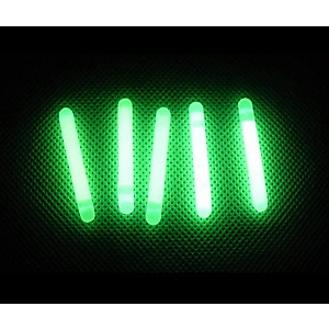 Brccee AC 250 Pieces (50bags) 4.537mm Float Glow Stick Night Fishing Green Fluorescent Light